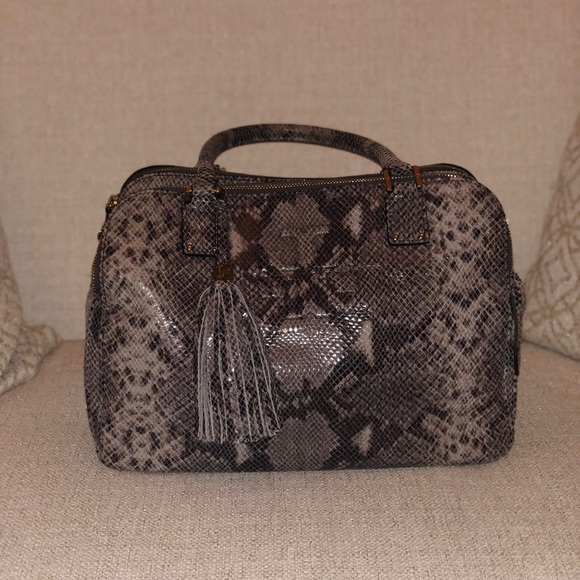 Tory Burch | Bags | Tory Burch Snake Skin Embossed Satchel | Poshmark